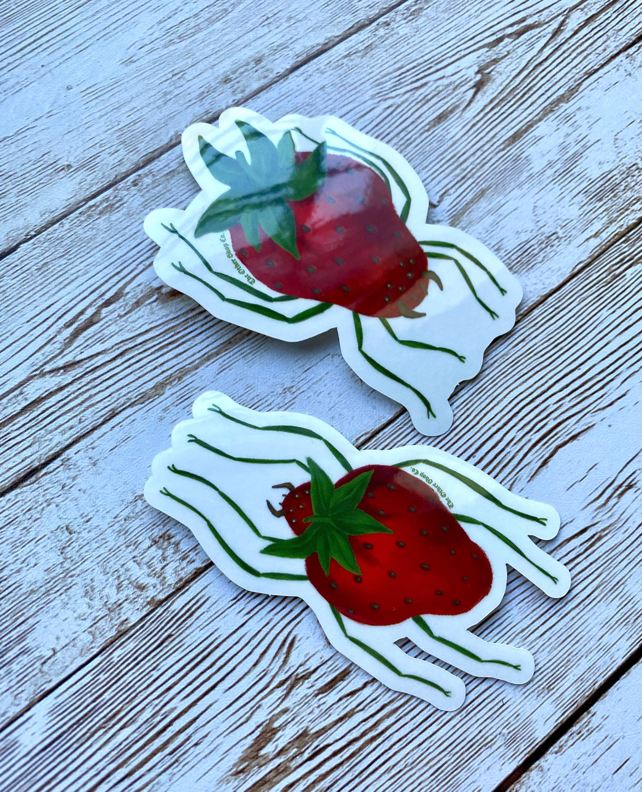 Strawberry Bug Sticker, Creepy Vinyl, Fruit Sticker - Etsy