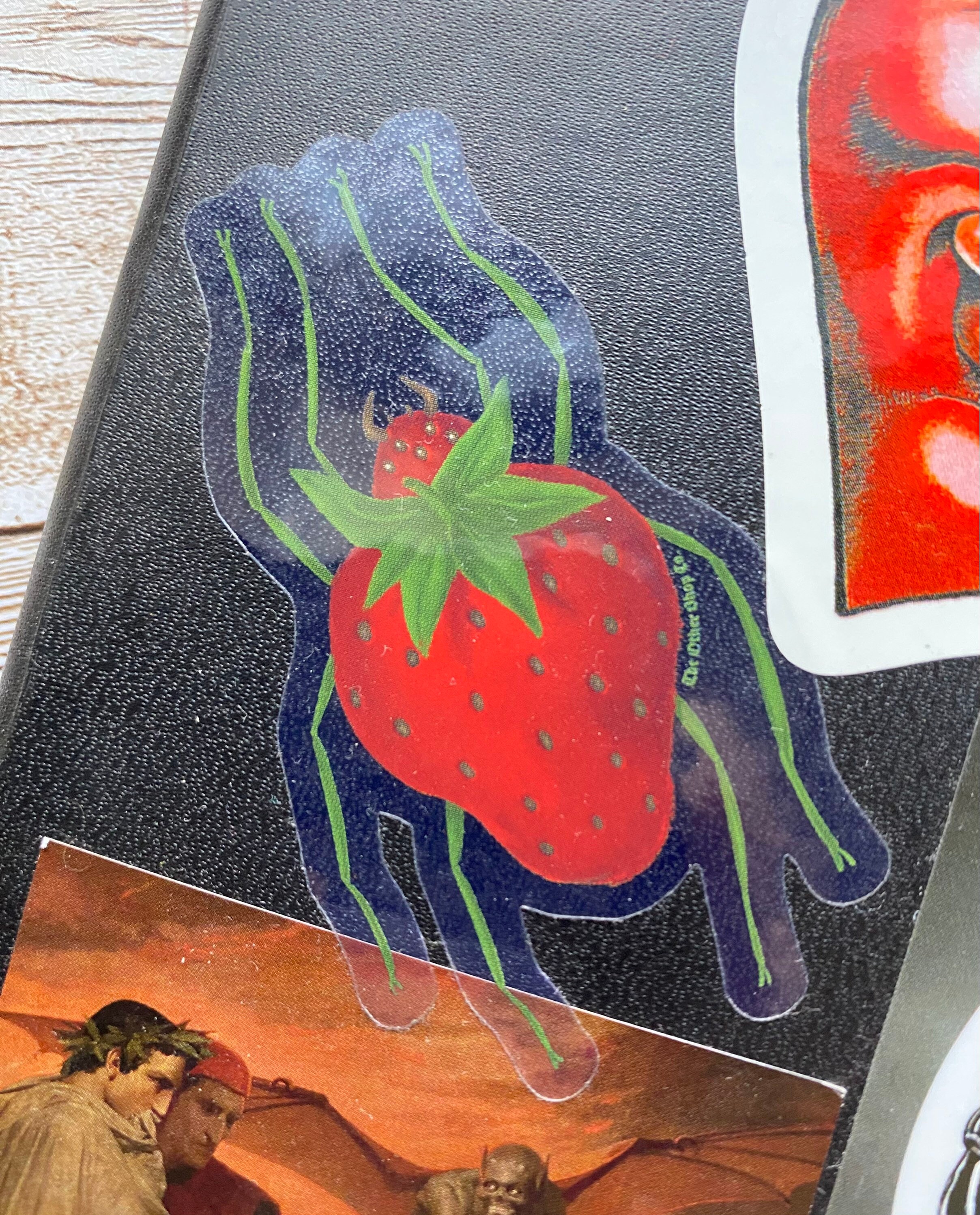 Strawberry Bug Sticker, Creepy Vinyl, Fruit Sticker - Etsy