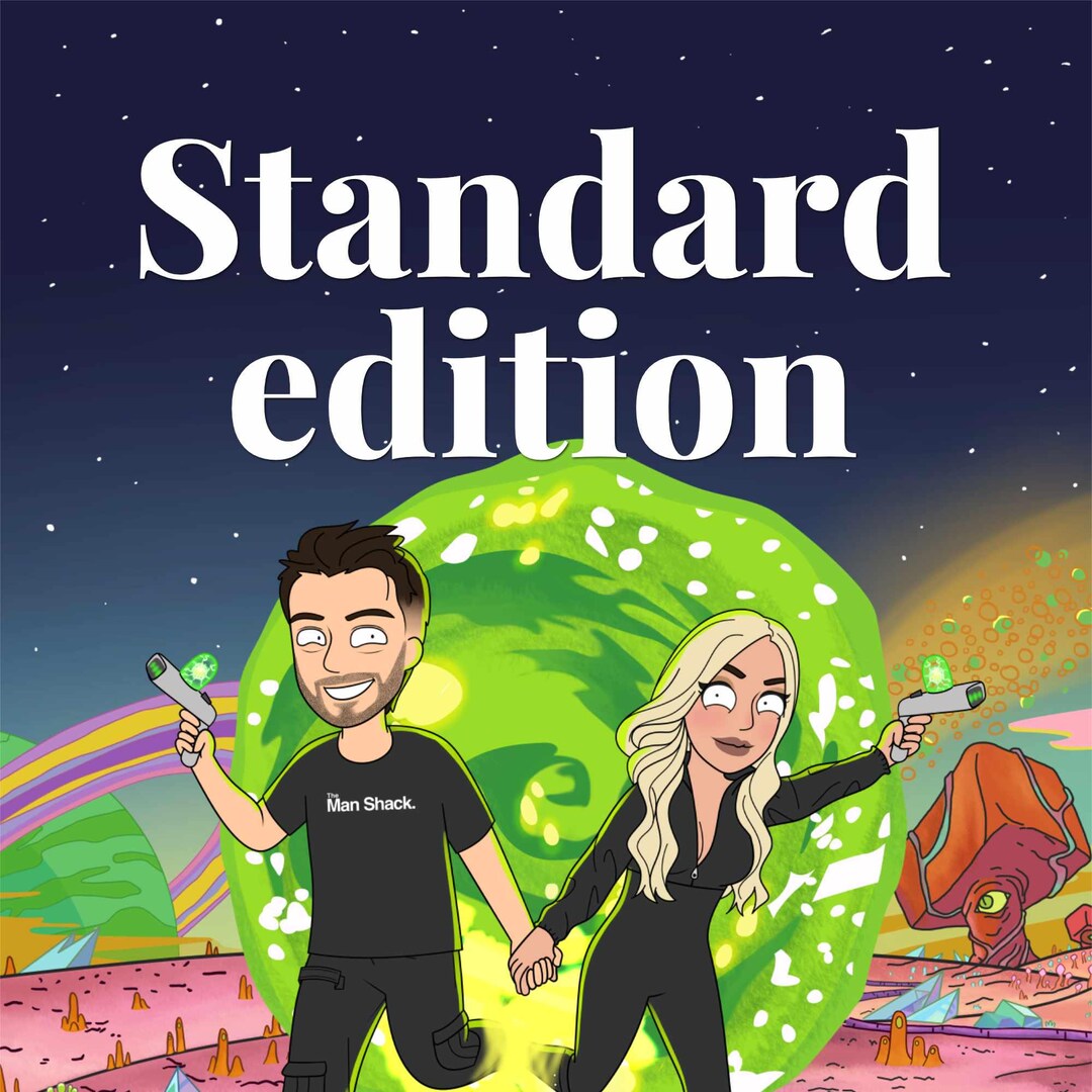 Custom Interdimensional Couple Cartoon Portrait – Basic Personalization – Digital Art - Etsy