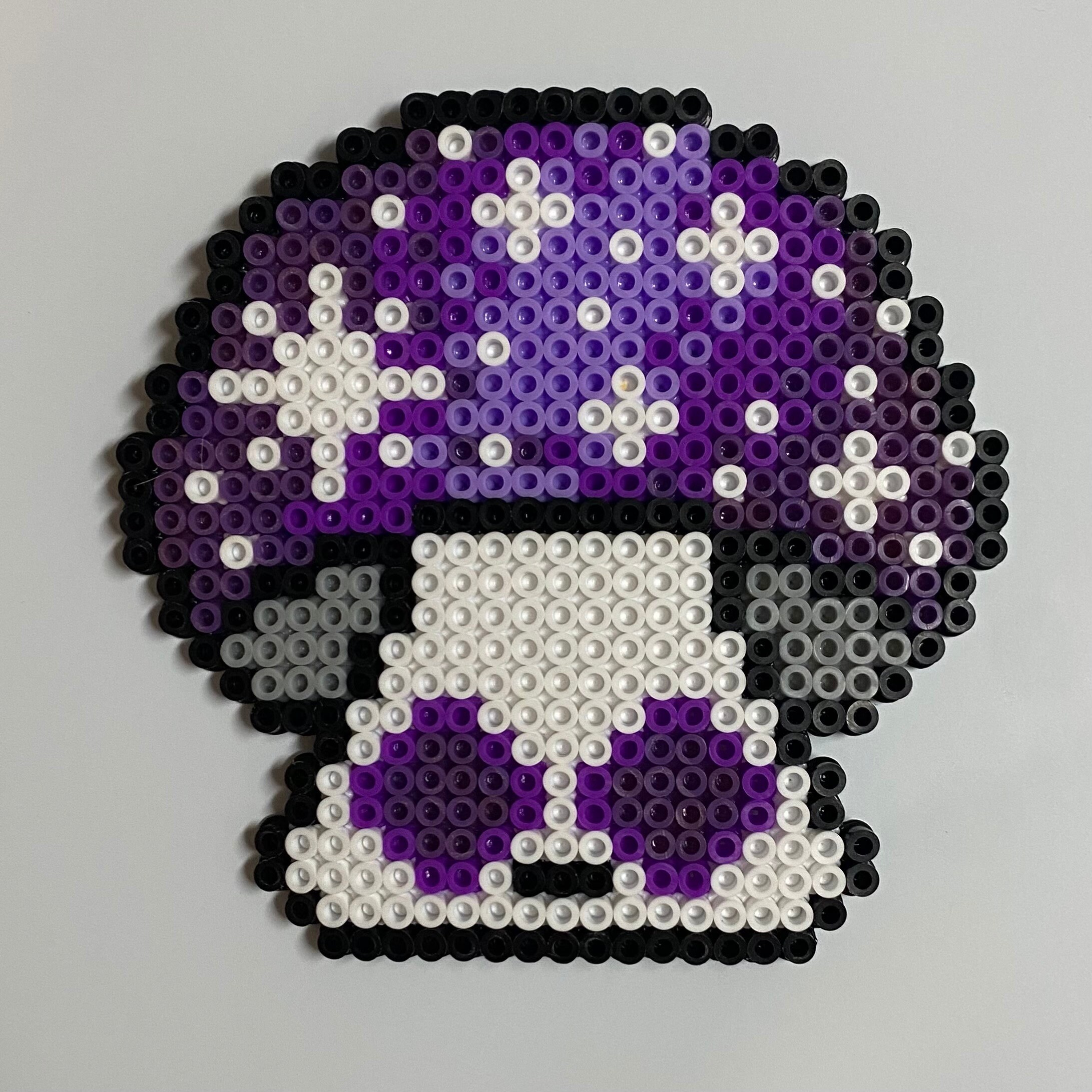 Trippy Mushroom Perler Necklace / Colorful Mushroom Perler / Psychedelic Perler Necklace ...