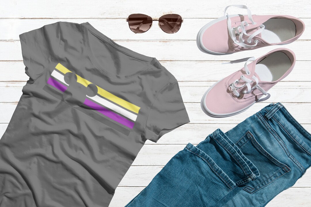 Mickey Mouse Non Binary Pride Shirt / Non Binary Pride Shirt / Disney Shirt / Pride Shirt ...