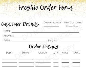 Car Freshie Order Forms - Etsy Canada