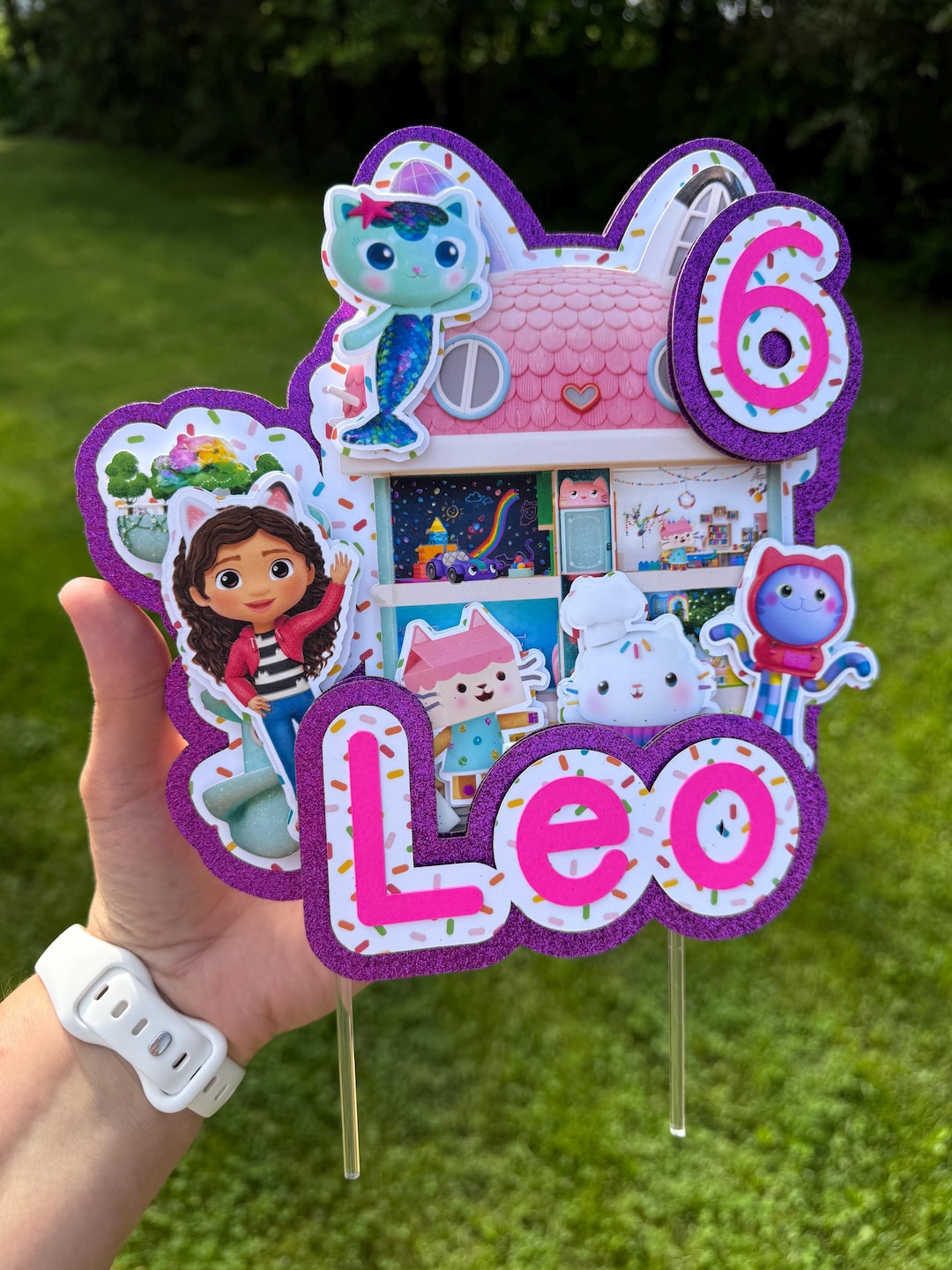 Gabby | Cat Doll House | Birthday Cake Topper | Girl Birthday ...