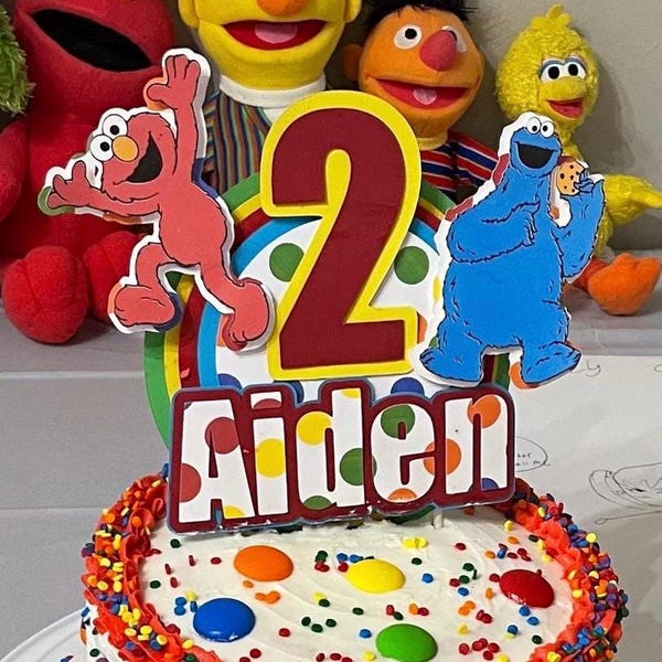 Elmo Cake Topper - Etsy