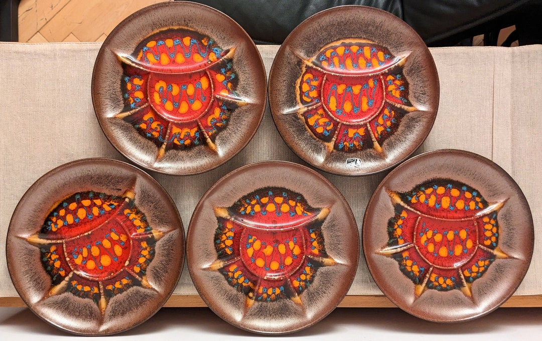 Silberdistel Fayencen Keramik Plates West German Pottery - Etsy