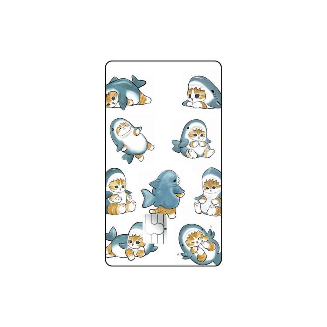 Mofusand Shark Cat Credit Card Skin - Etsy