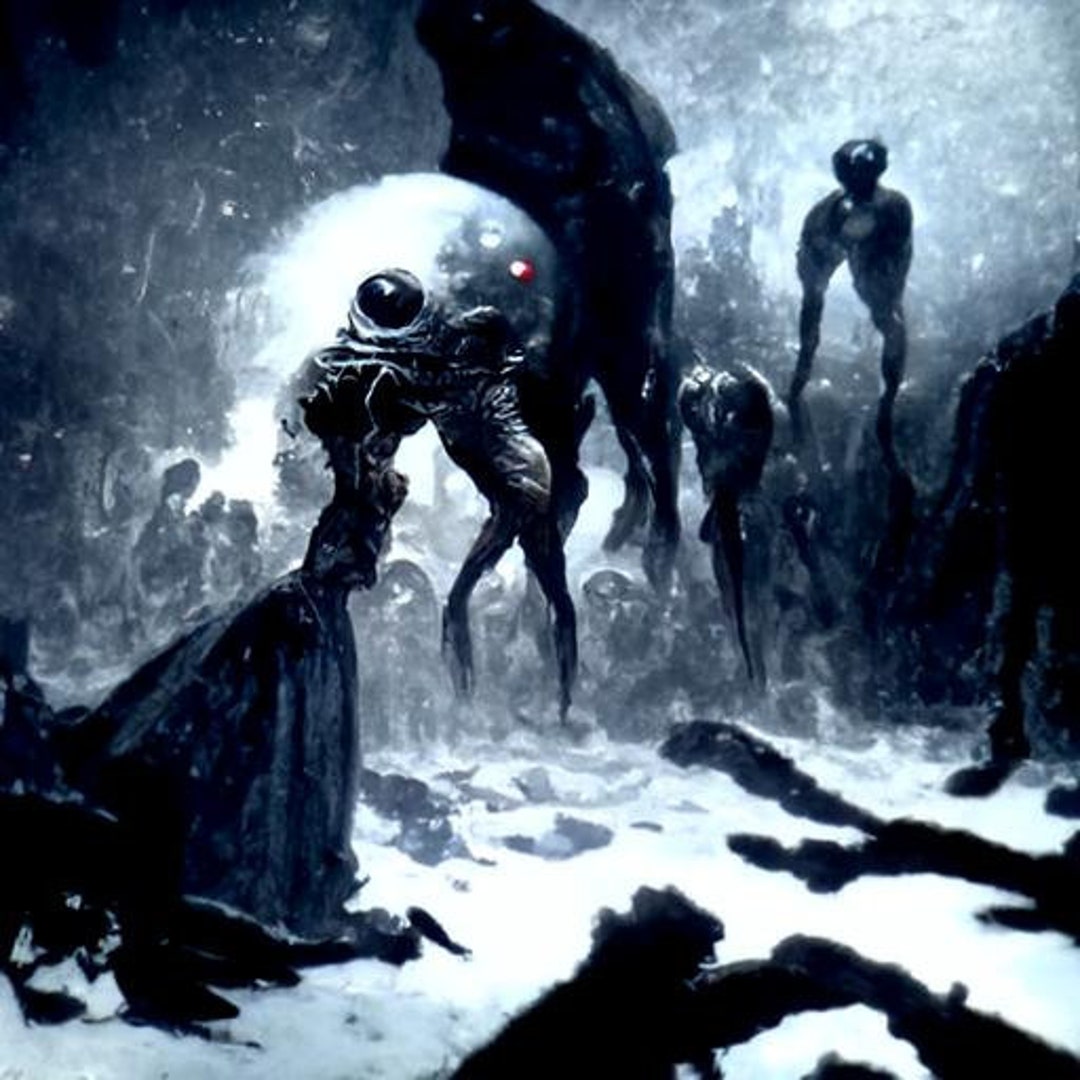 Dark Alien World Printable Wall Art - Etsy