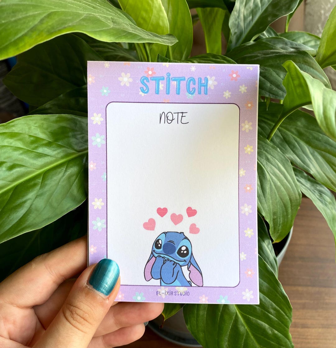 Kawaii Glued Notepad, Purple to Do List, Back to School, Cute Notepad ...