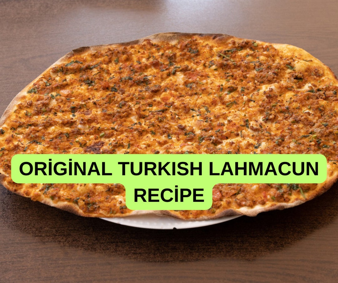 Turkish Food Recipe Popular Recipe Lahmacun Recipe Recipes - Etsy