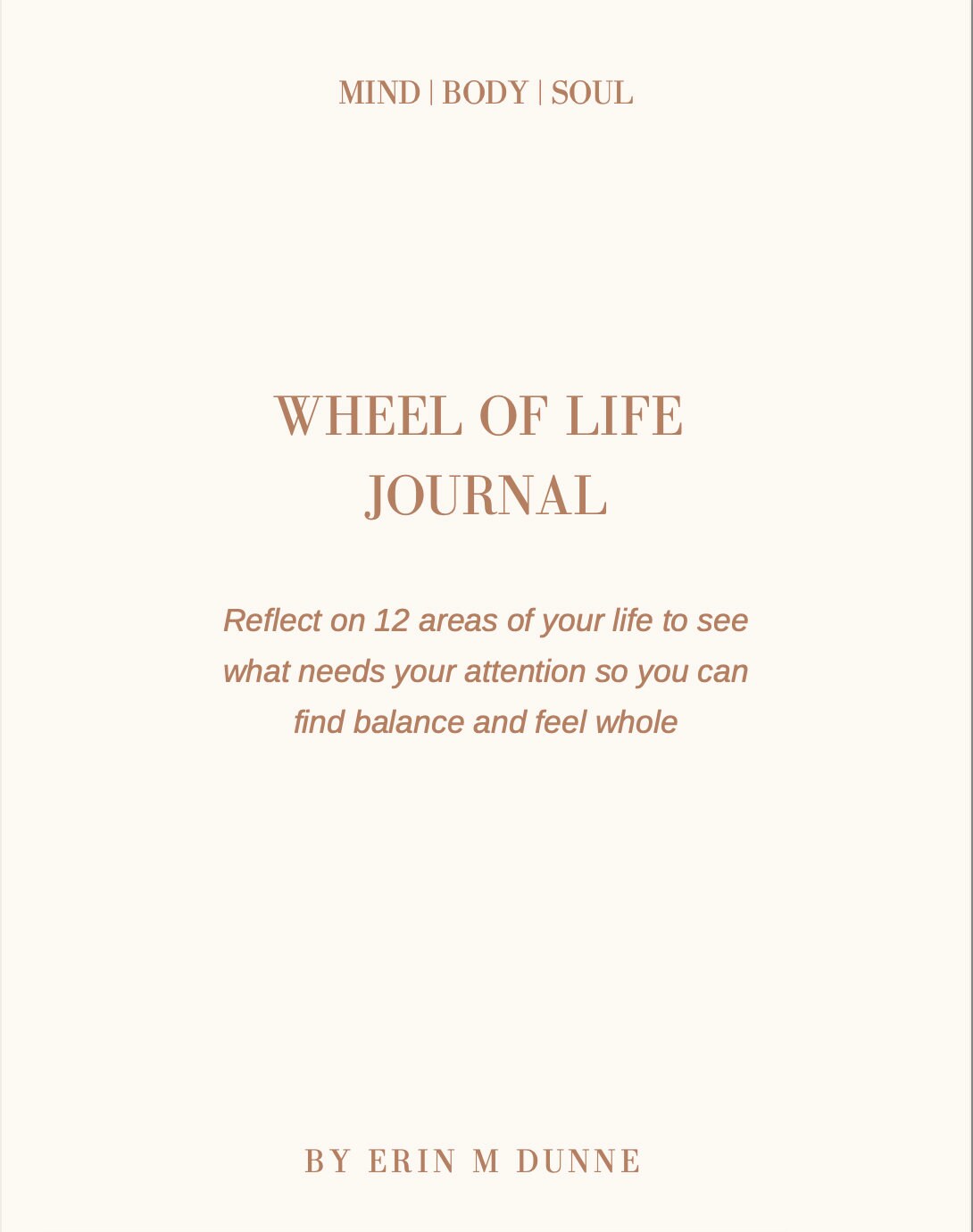 The Wheel of Life Journal Find What is Aligned and What Needs Work - Etsy