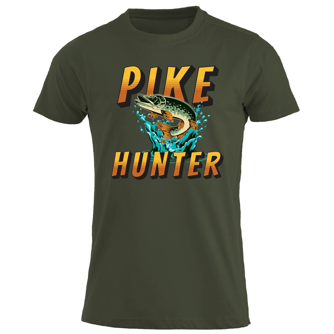 Pike Hunter Camiseta Maestro Northern Pike Hunter Divertido Llamativo ...