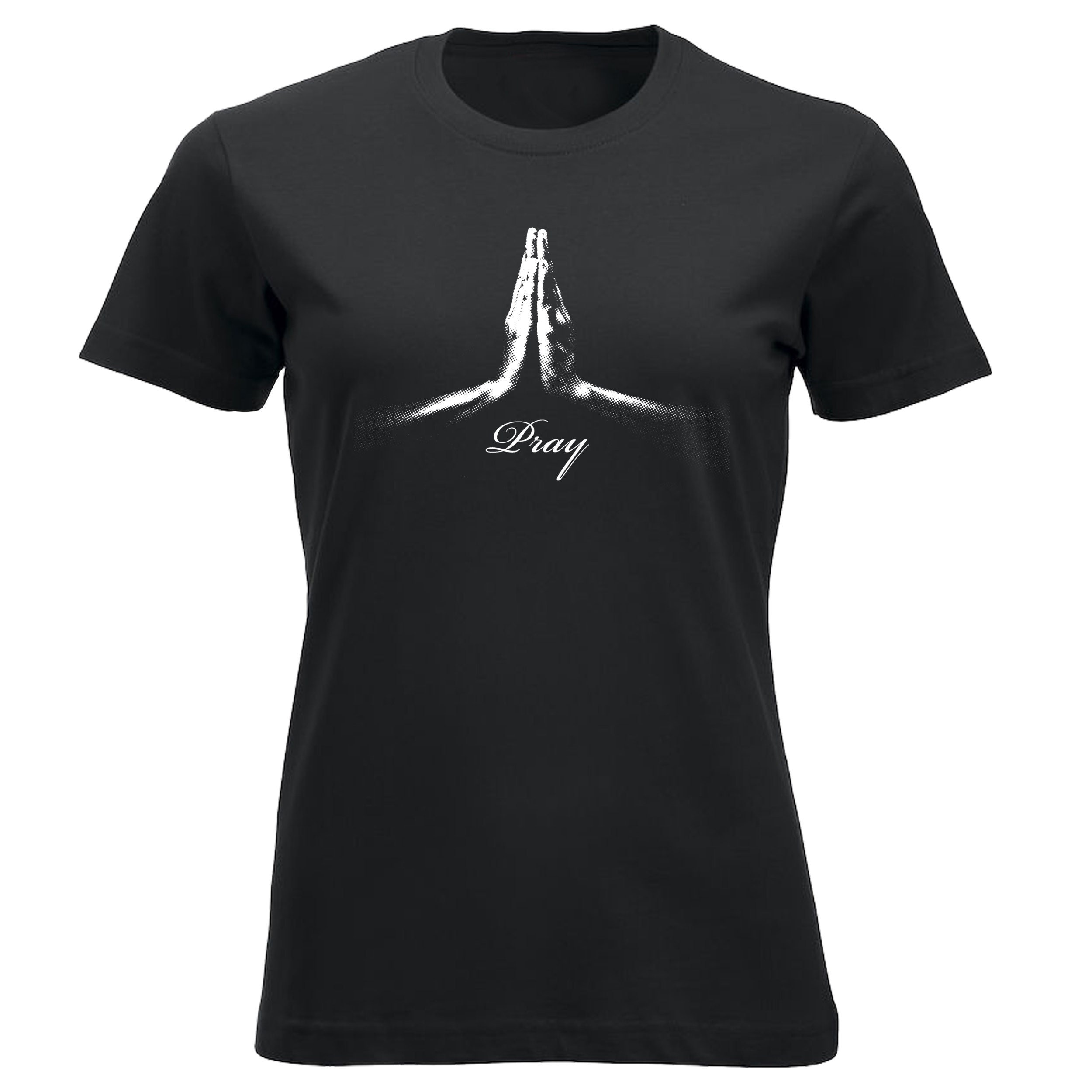 PRAY Praying Hand T Shirt Prayer Hands Religious Tee Christian Gift for ...