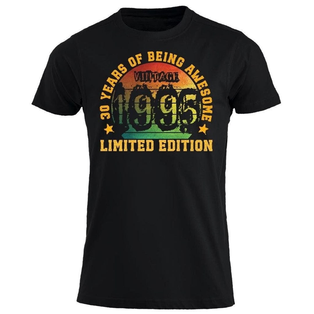 30th Birthday 1995 30 Years of Being Awesome. Retro, Vintage Style 30 ...