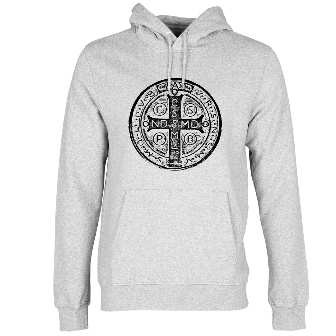 St Benedict Medal Hoodie Saint Benito Religious Christian - Etsy