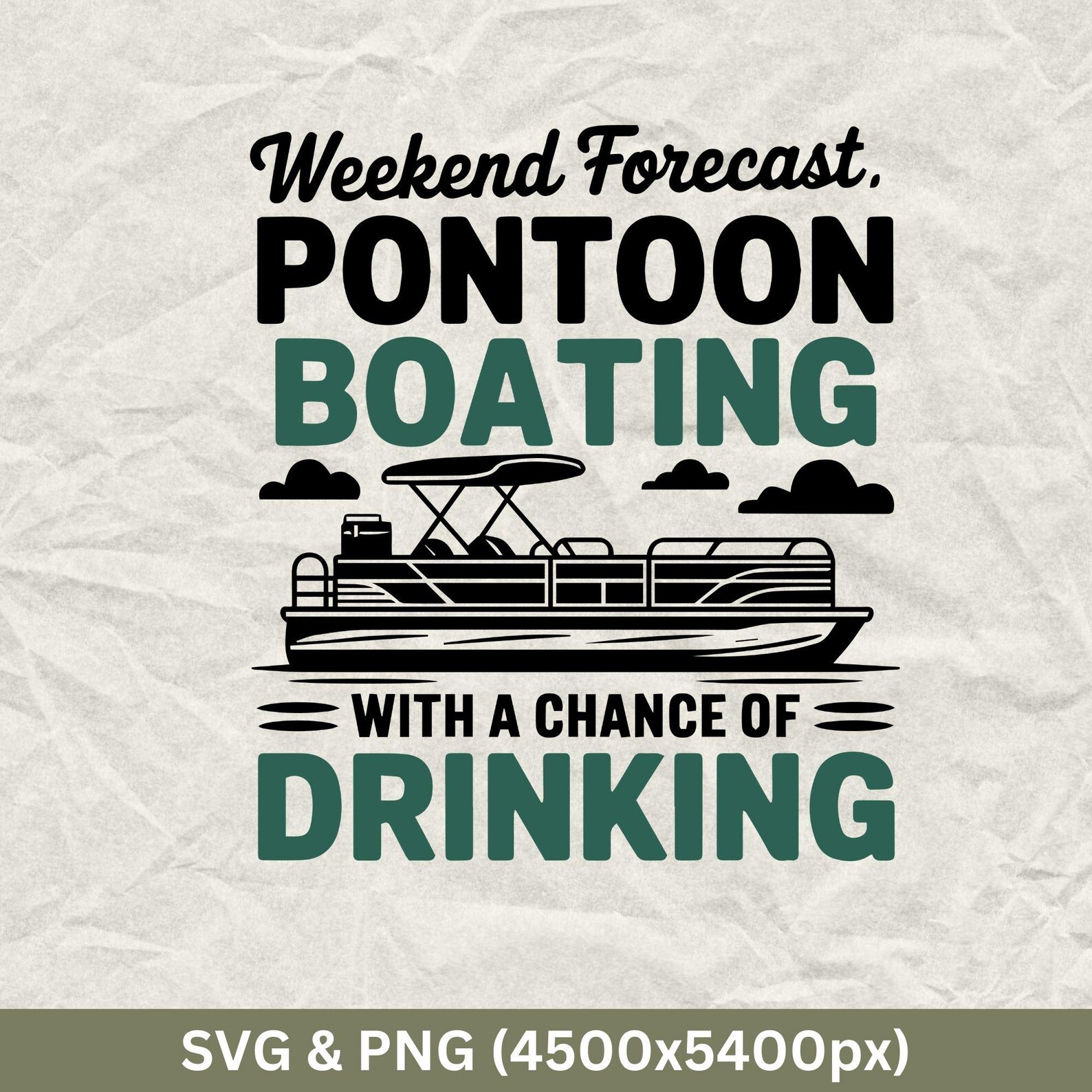 Pontoon Boating Forecast SVG: Funny Lake Quote (digital Download) - Etsy