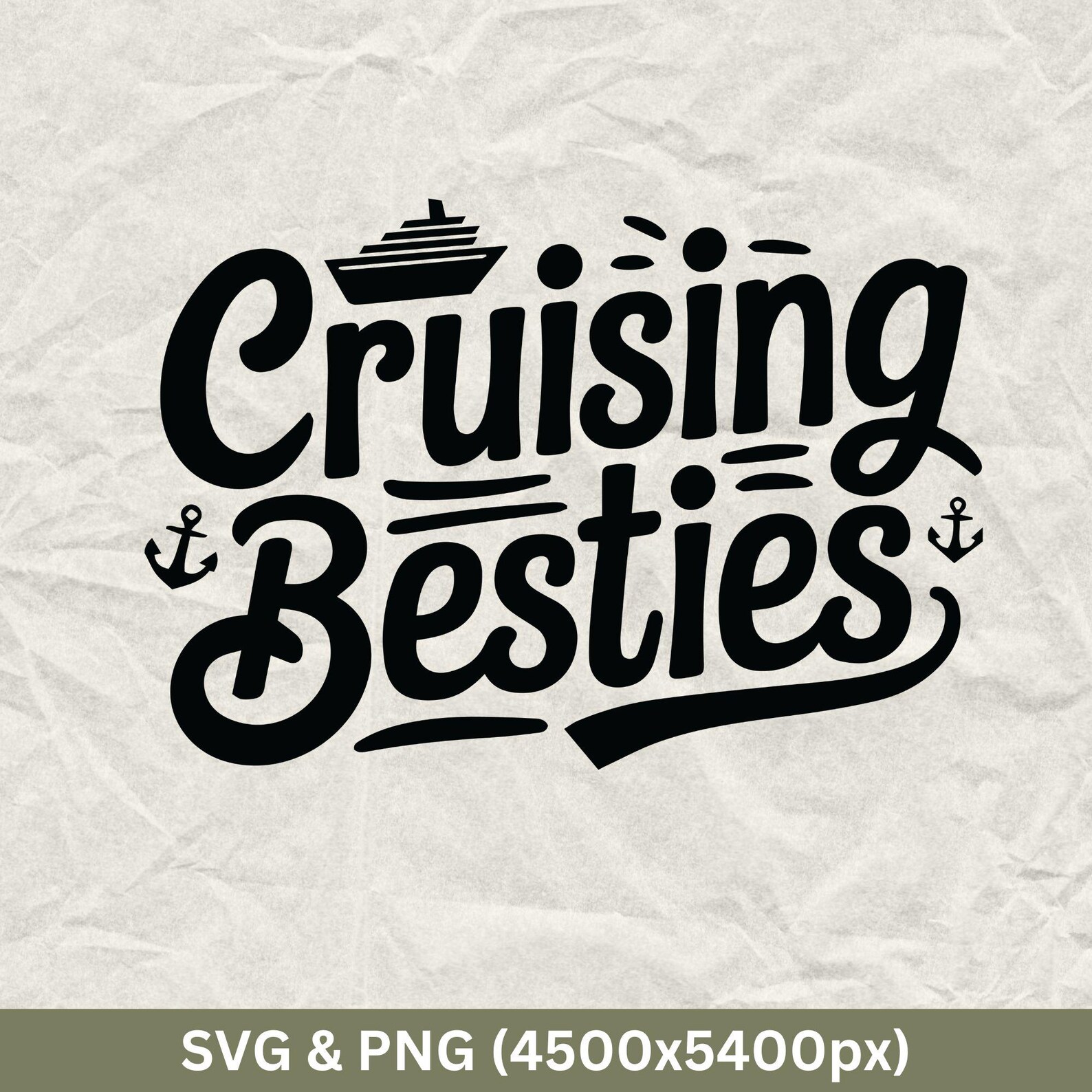 Cruising Besties SVG PNG: 2024 Cruise Trip Shirt Design (digital ...
