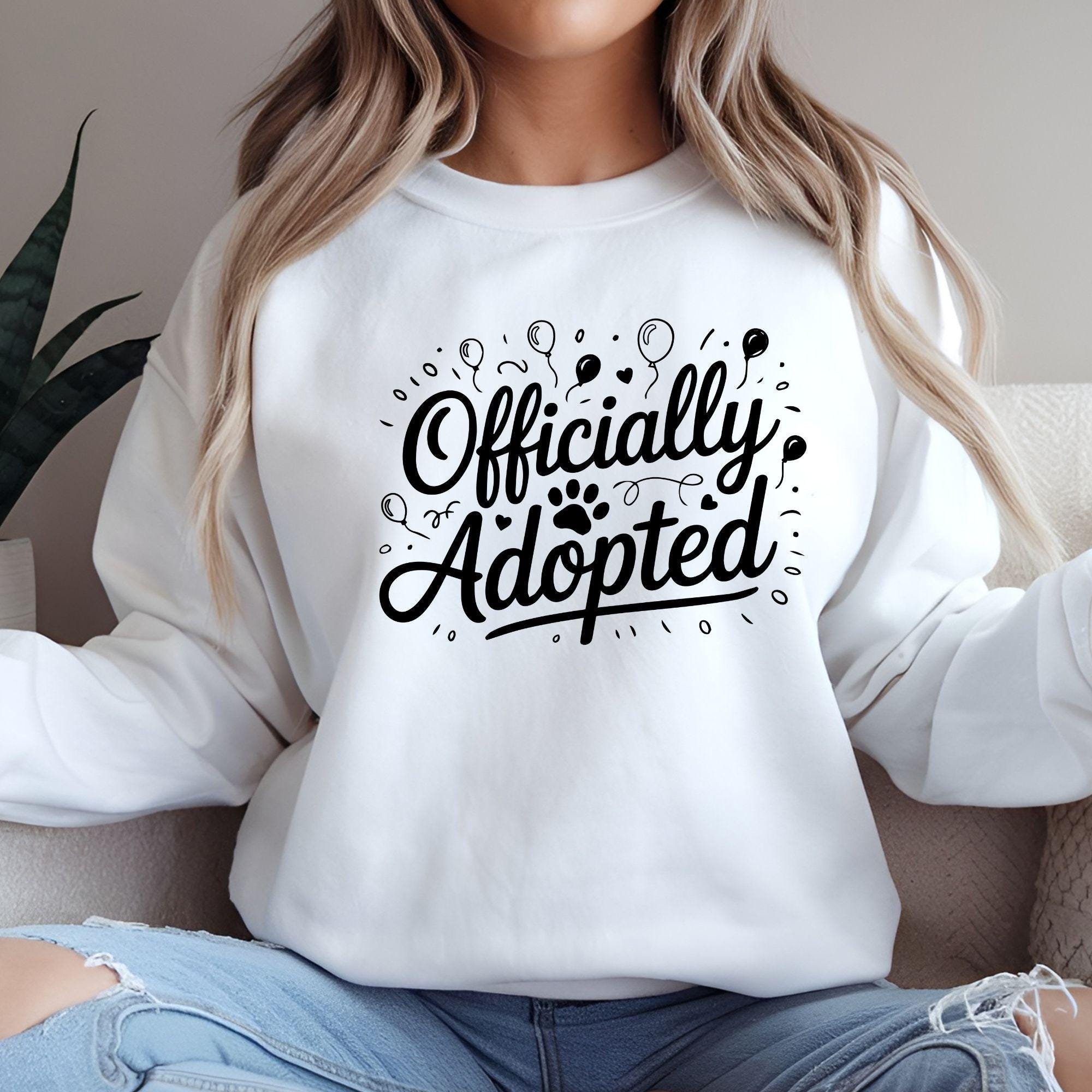 Officially Adopted Svg, Animal Rescue Svg, Animal Charity, Support ...