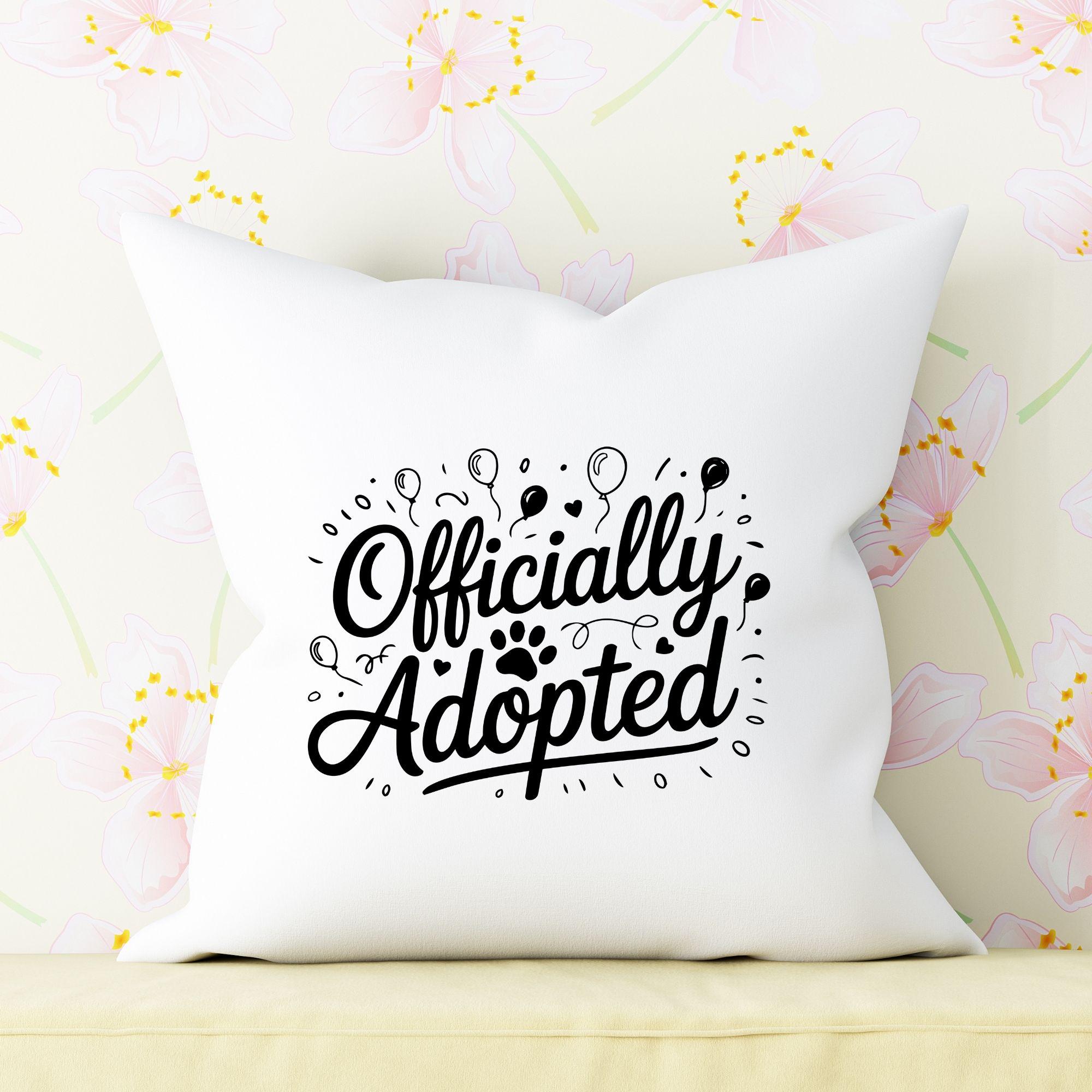 Officially Adopted Svg, Animal Rescue Svg, Animal Charity, Support ...