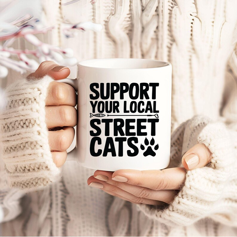 Support Local Street Cats SVG: Rescue Animal Shirt Design (digital ...