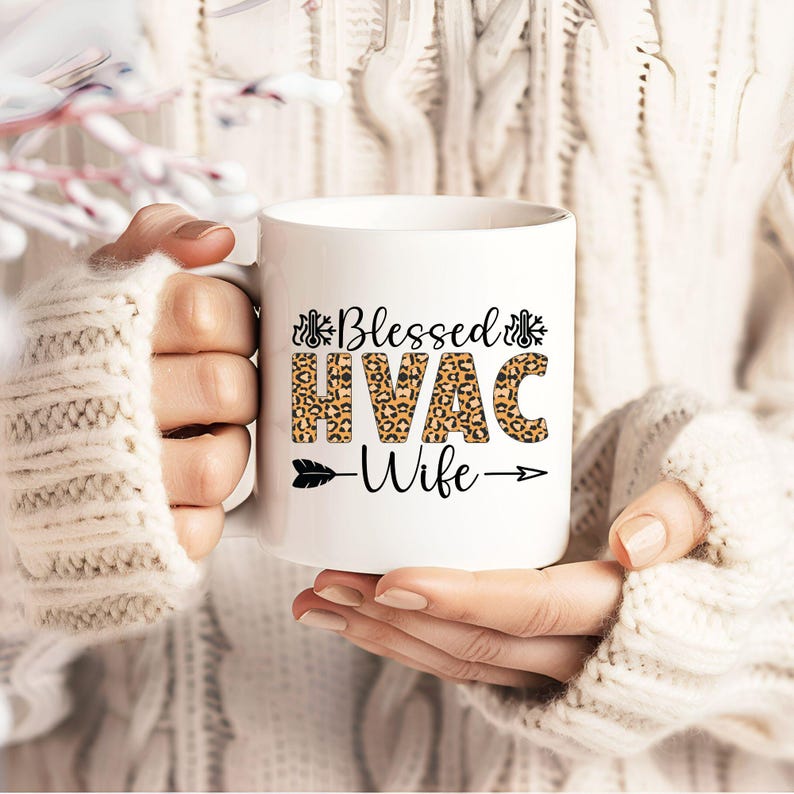 Blessed HVAC Wife Svg Png, Heating Air Conditioning Svg, Hvac Tech Svg ...