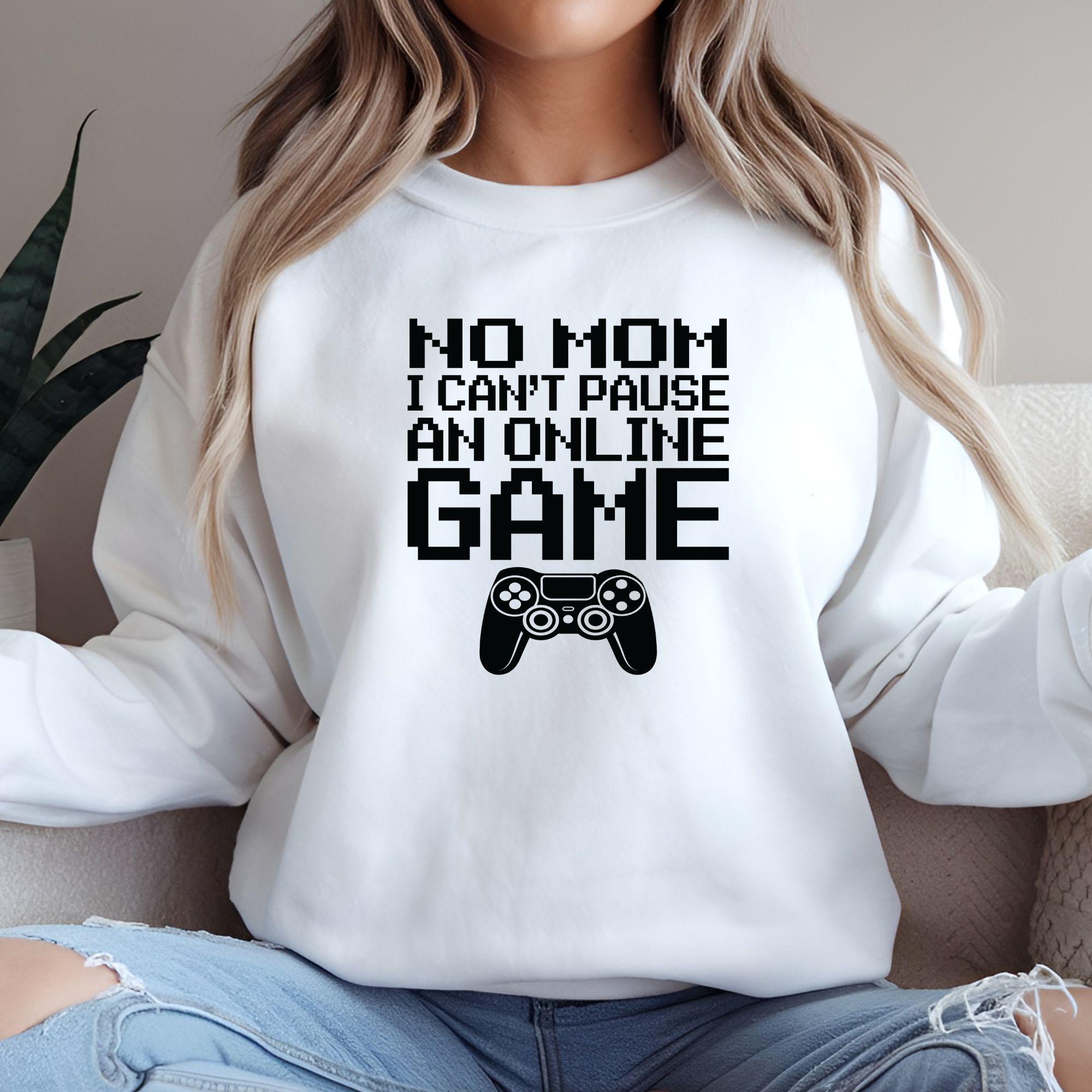 Funny Gamer Quote SVG: No Mom I Can't Pause (SVG & PNG) - Etsy