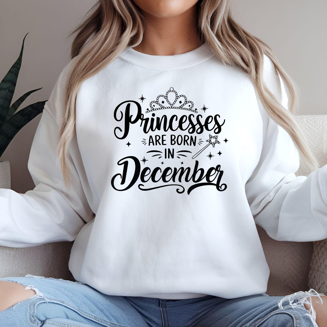 Princesses Born in December SVG PNG: Birthday Girl Design (digital ...