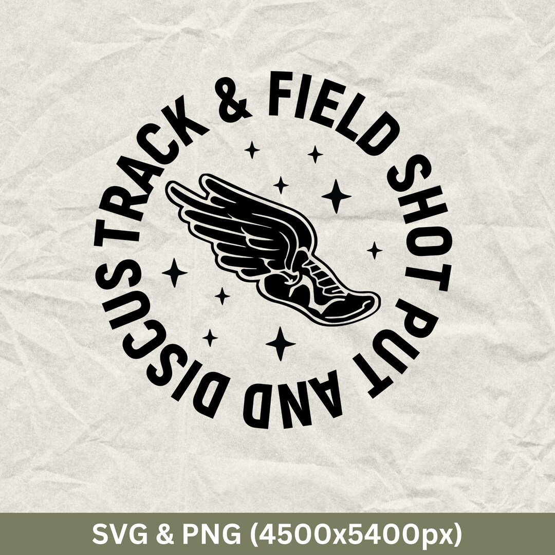 Track and Field Shot Put and Discus, Track & Field Svg, Track Mom Svg ...