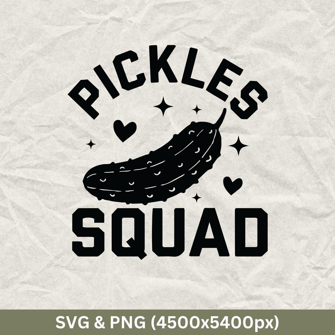 Pickles Squad Shirts, Pickle Svg, Pickle Lover Svg, Funny Pickle Shirt ...
