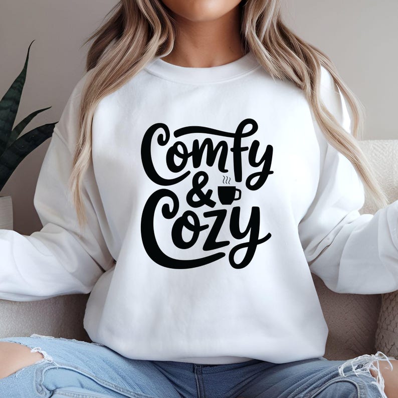 Comfy & Cozy Svg Png Cozy Season Svg, Stay Cozy Svg, Winter Svg File ...