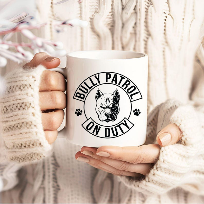 Bully Patrol on Duty Svg, American Bully Decal, American Bully Png ...