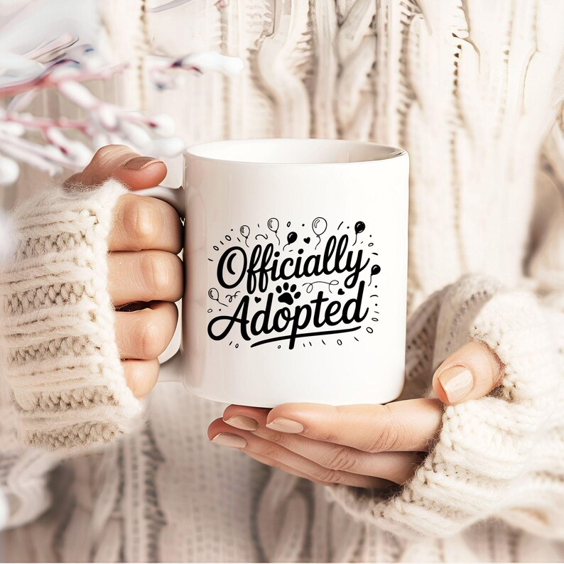 Officially Adopted Svg, Animal Rescue Svg, Animal Charity, Support ...