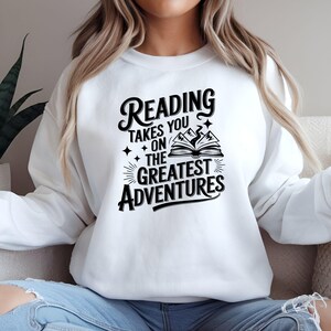 Reading Adventures SVG PNG: Book Lover Librarian Gift (digital Download ...