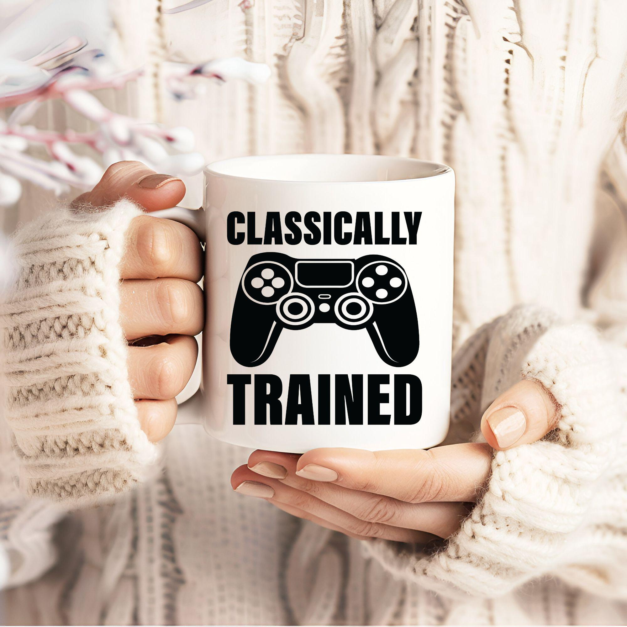 Classically Trained Gamer SVG: Funny Video Game Controller Design (SVG ...