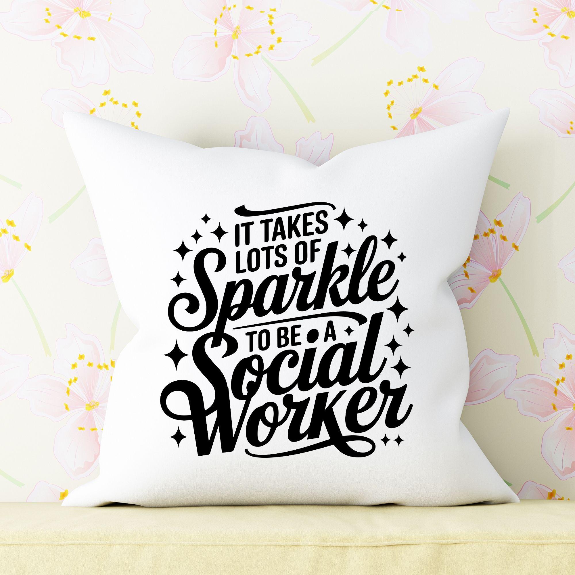 Sparkle Social Worker SVG PNG: Funny Mental Health Gift (digital ...