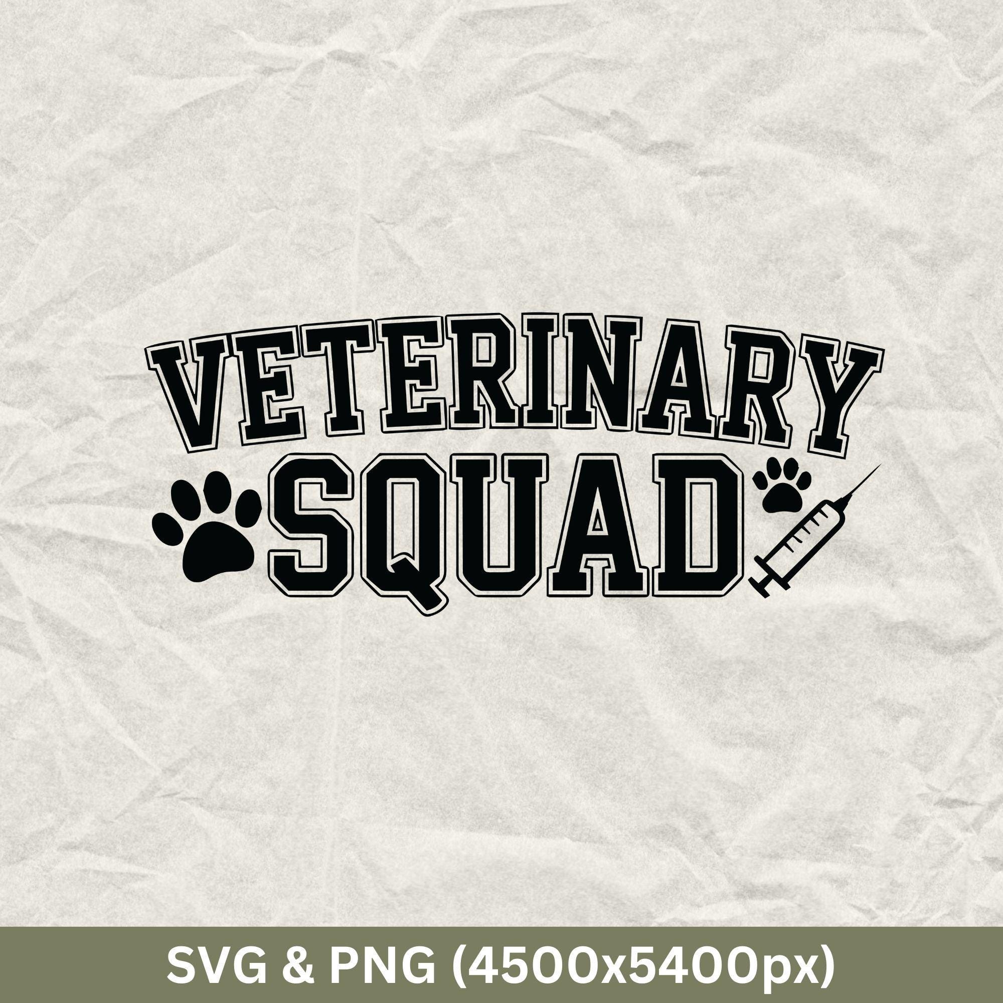 Veterinary Squad SVG: Vet Cricut Design, Dog Cat Lover (digital ...