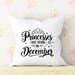 Princesses Born in December SVG PNG: Birthday Girl Design (digital ...