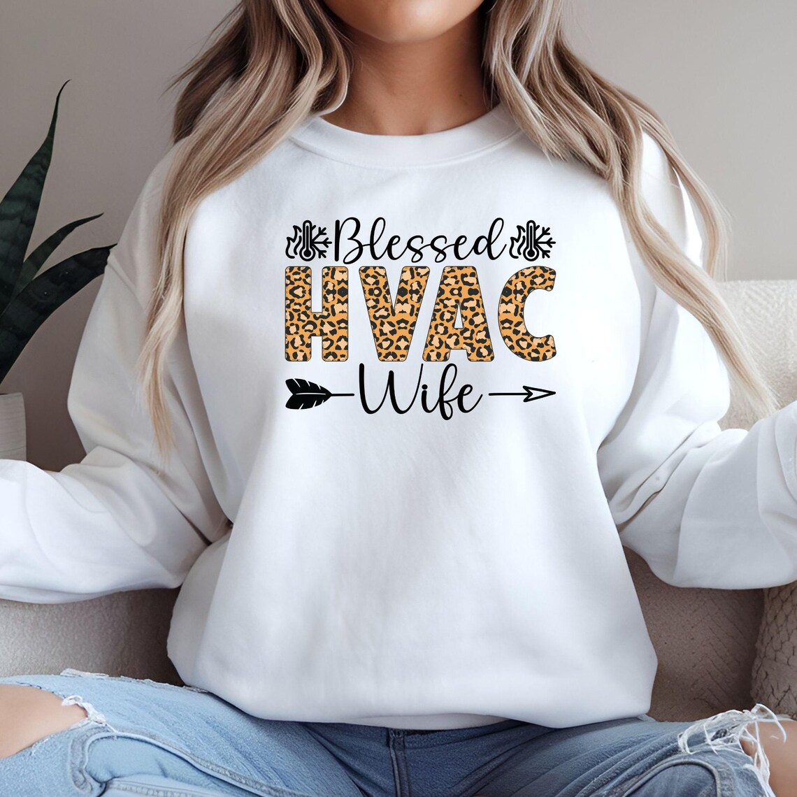 Blessed HVAC Wife Svg Png, Heating Air Conditioning Svg, Hvac Tech Svg ...