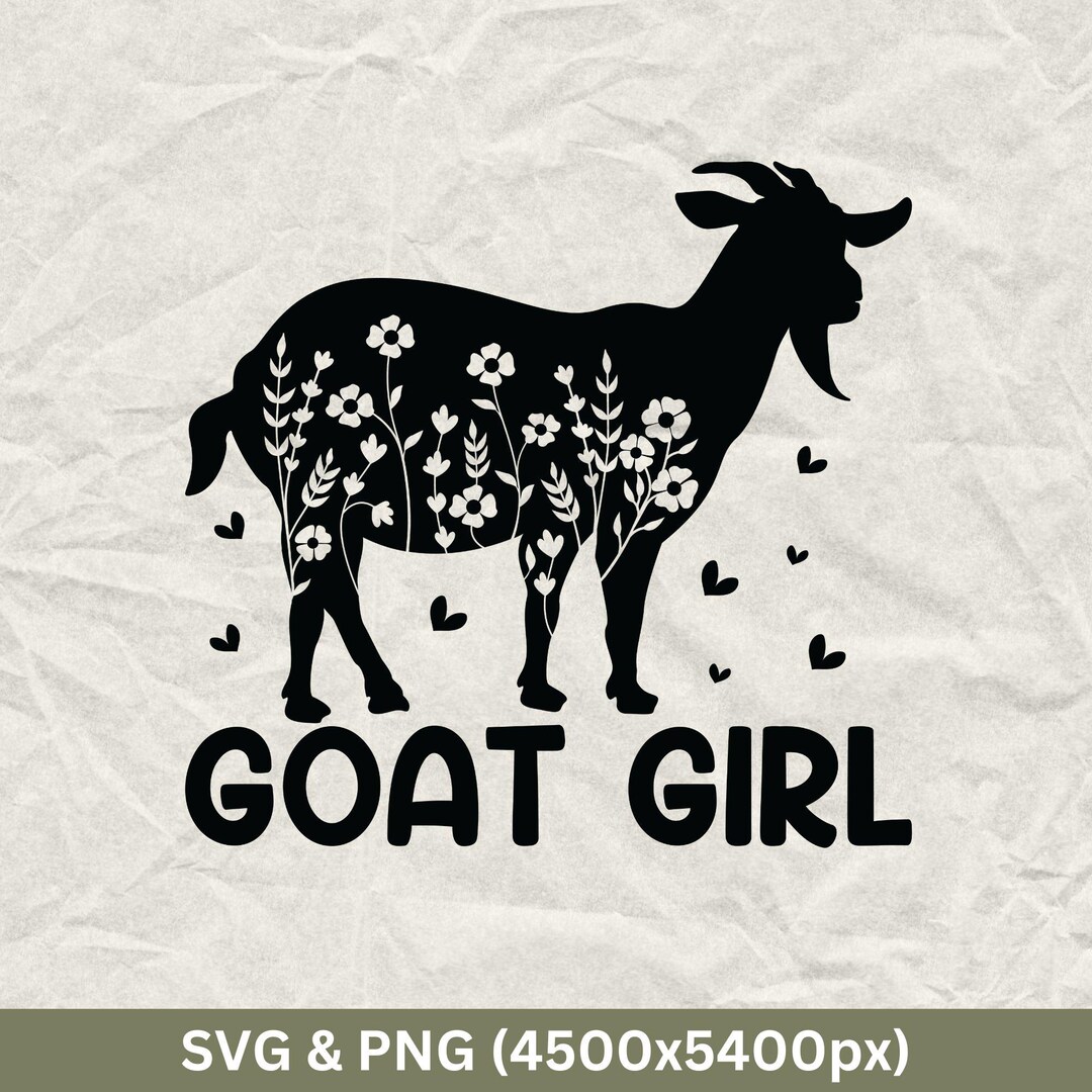 Goat Girl Svg, Farm Animal Svg, Goat Lover Svg, Cute Goat Svg, Goats ...