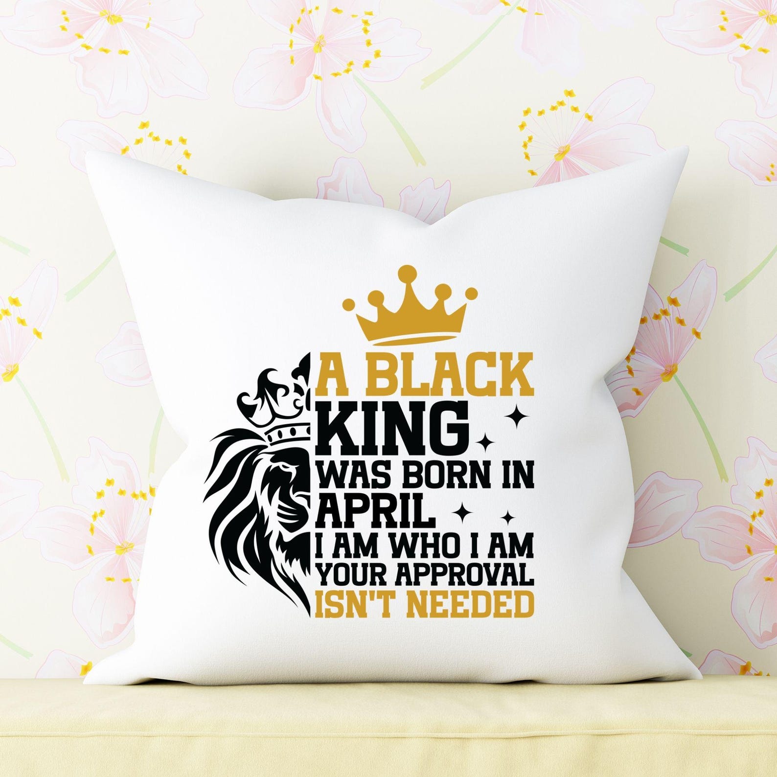 Black King Born in April SVG PNG: Birthday Design (digital Download) - Etsy