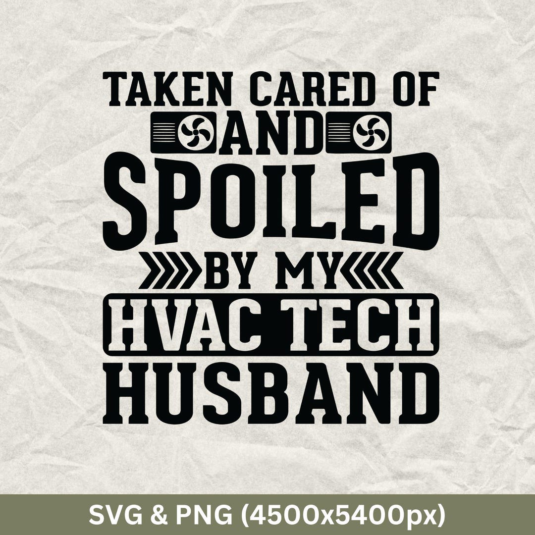 HVAC Technician Wife Svg Png, Heating Air Conditioning Svg, Hvac Tech ...