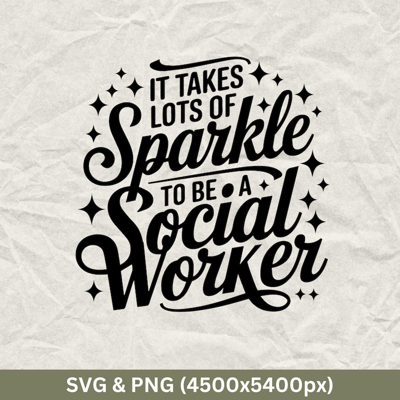 Sparkle Social Worker - Etsy
