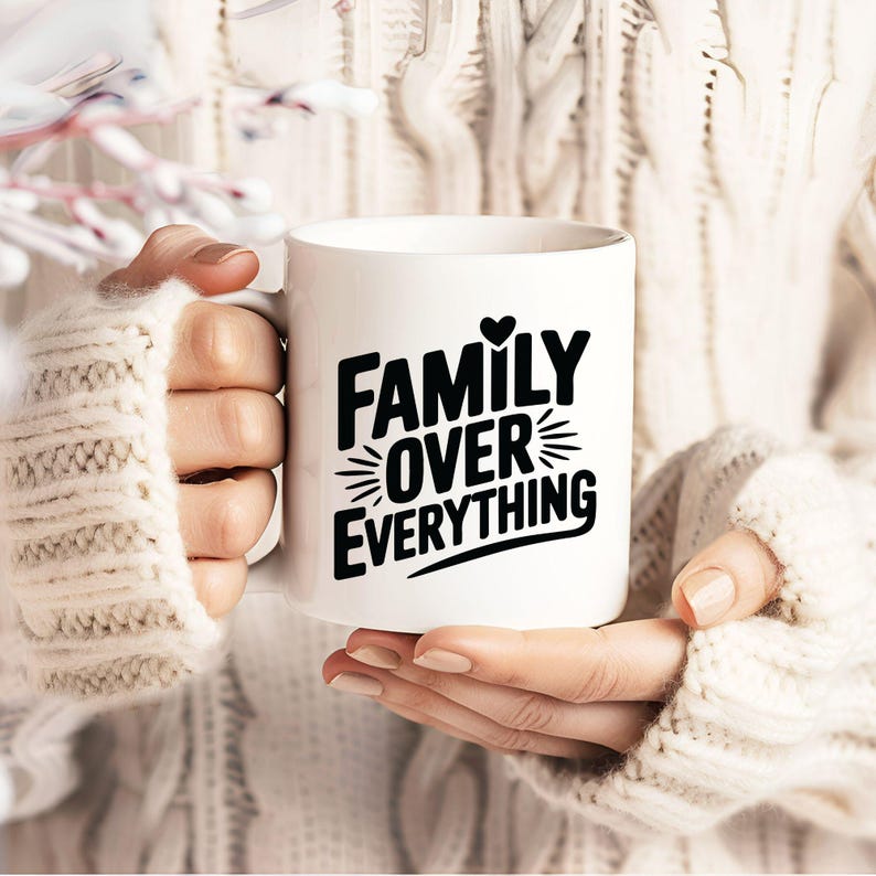 Family Over Everything SVG: Reunion Quote, Farmhouse Saying (digital ...