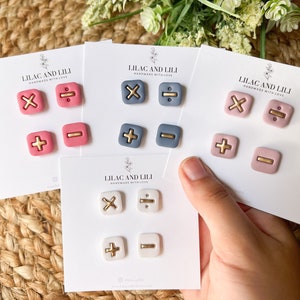 Back-to-school Earrings| Math Teacher Studs| Math Teacher Earrings ...