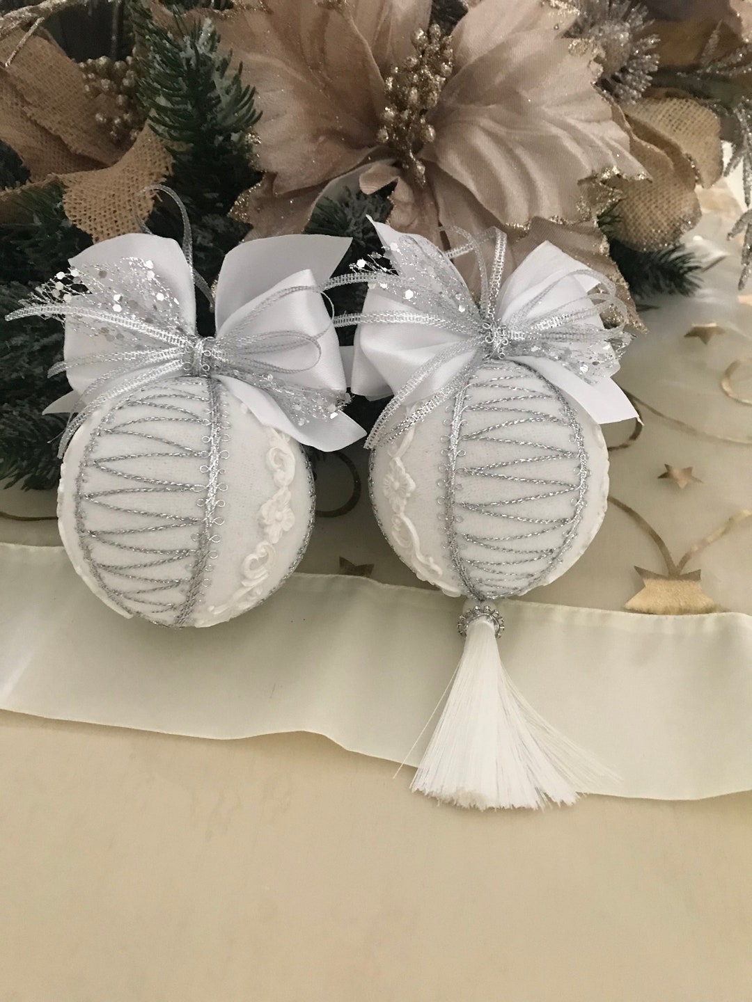 HANDMADE Baubles Christmas Tree Balls Ornaments High Quality - Etsy