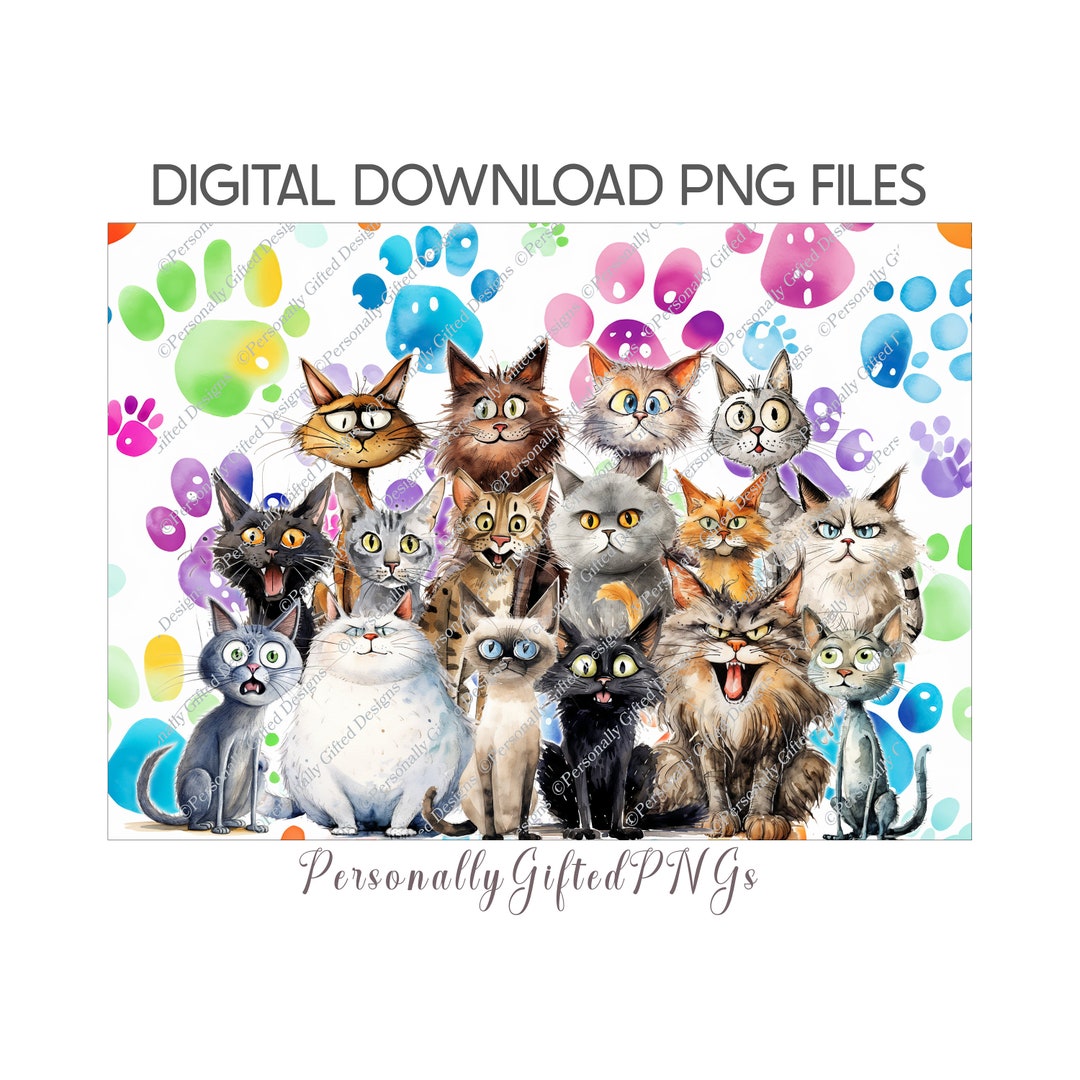 Cat Chopping Board Design Digital Download, Funny Cat Chopping Board ...