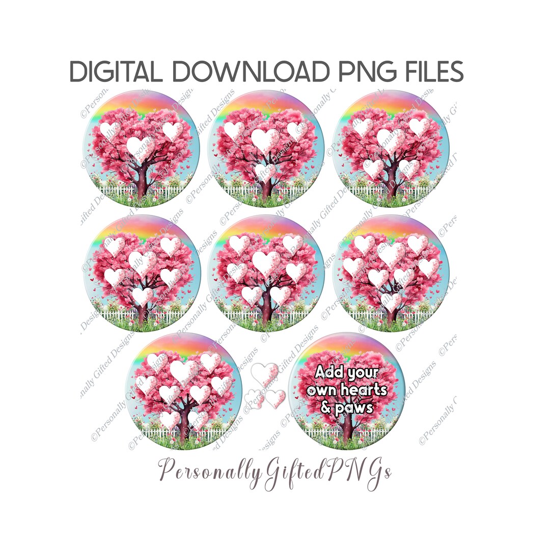 Circle Family Tree Design Digital Download, 11 Pngs Family 2 - 8 ...