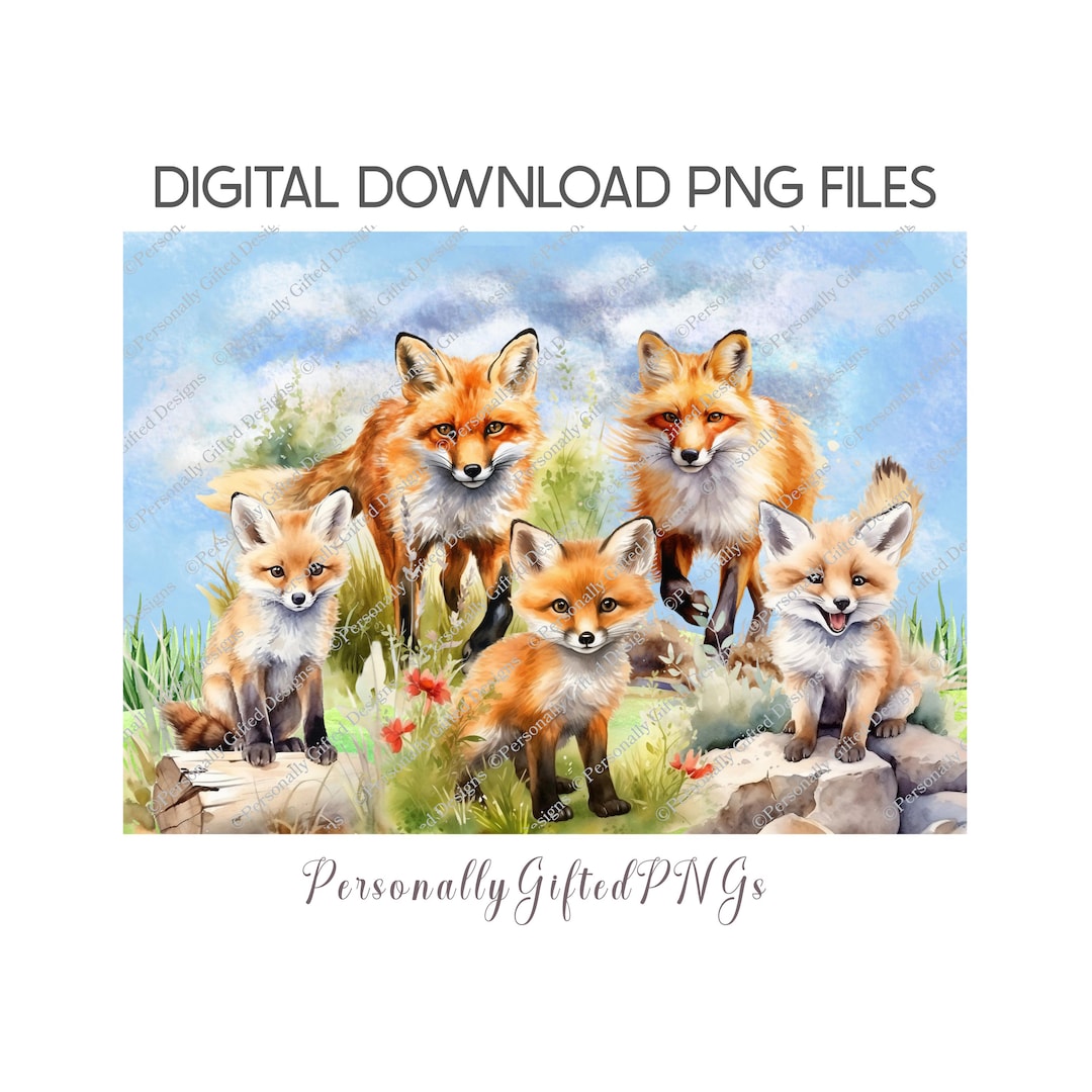 Fox Chopping Board Design Digital Download, Fox Chopping Board PNG, Fox ...