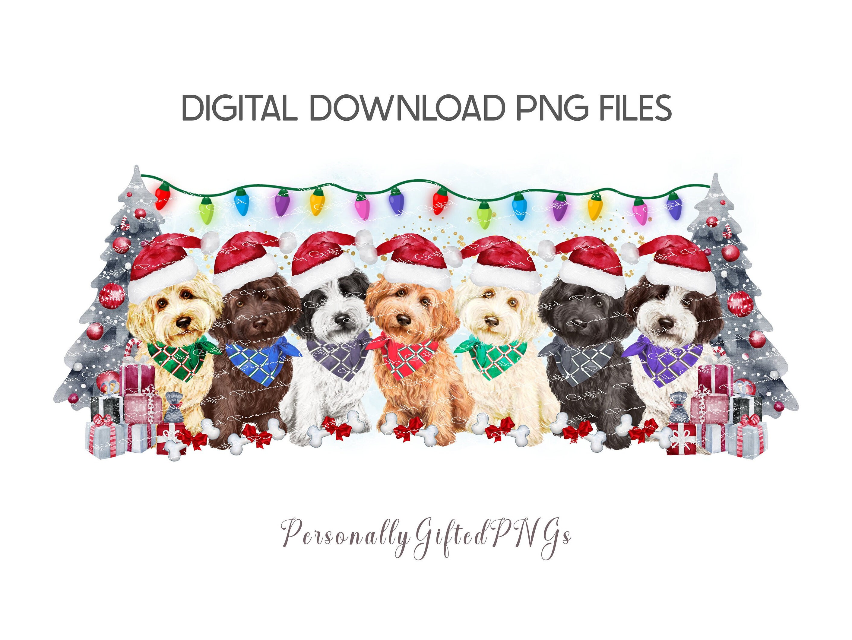 Christmas Cockapoo Mug Wrap Design Digital Download Cockapoo - Etsy UK