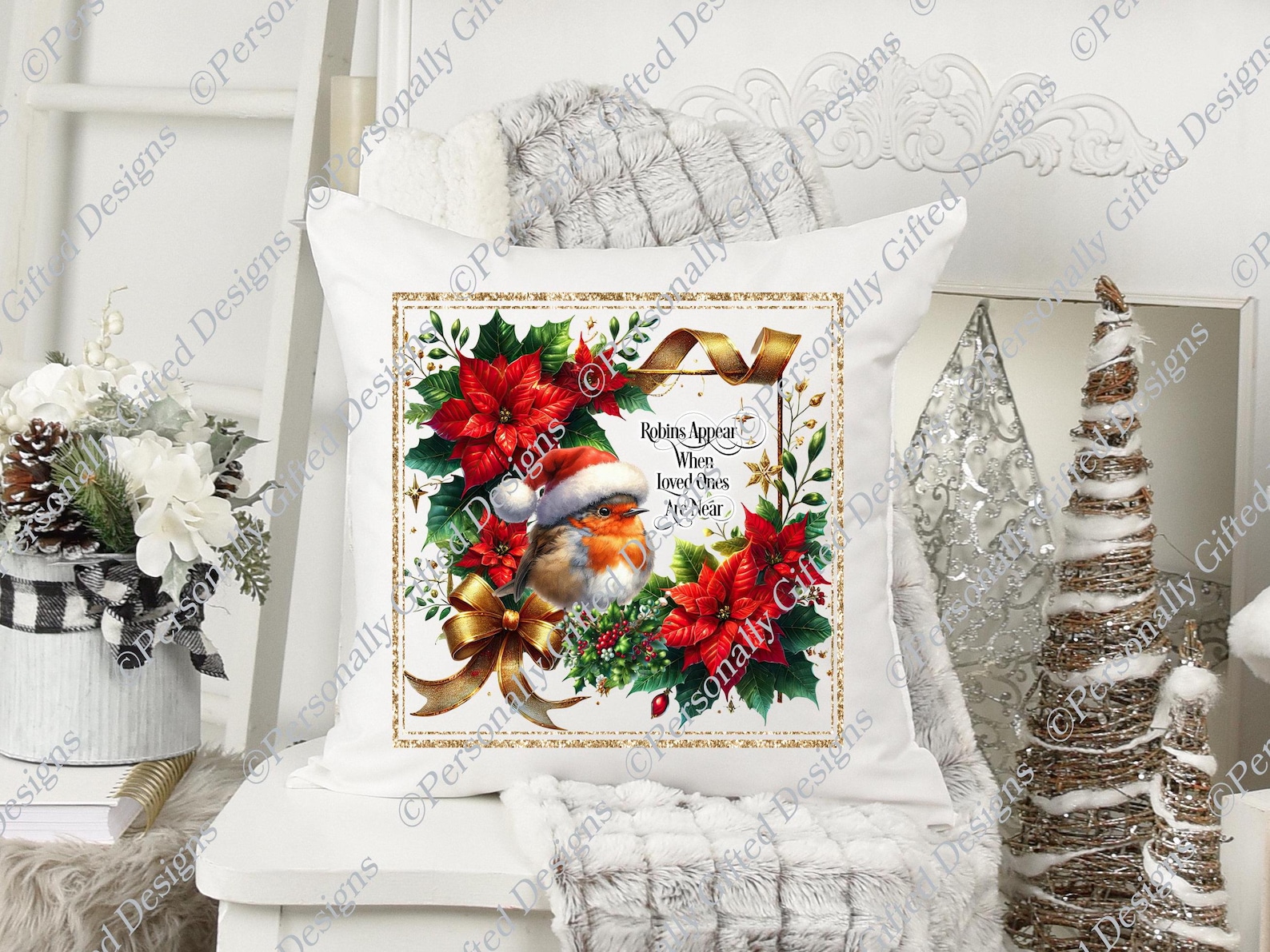 Robin Memorial Design Digital Download, Christmas Memorial, Robin ...