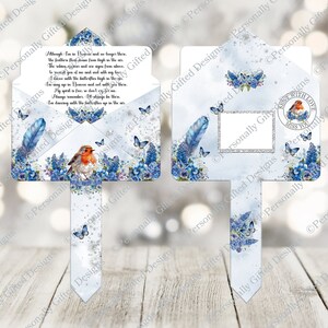 Robin Memorial Letter Grave Marker Design Digital Download, Robin ...